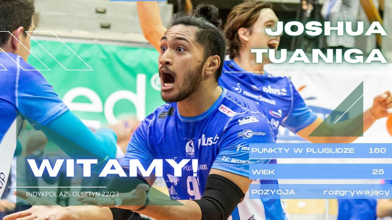 Joshua Tuaniga w Indykpolu AZS Olsztyn! - YouTube