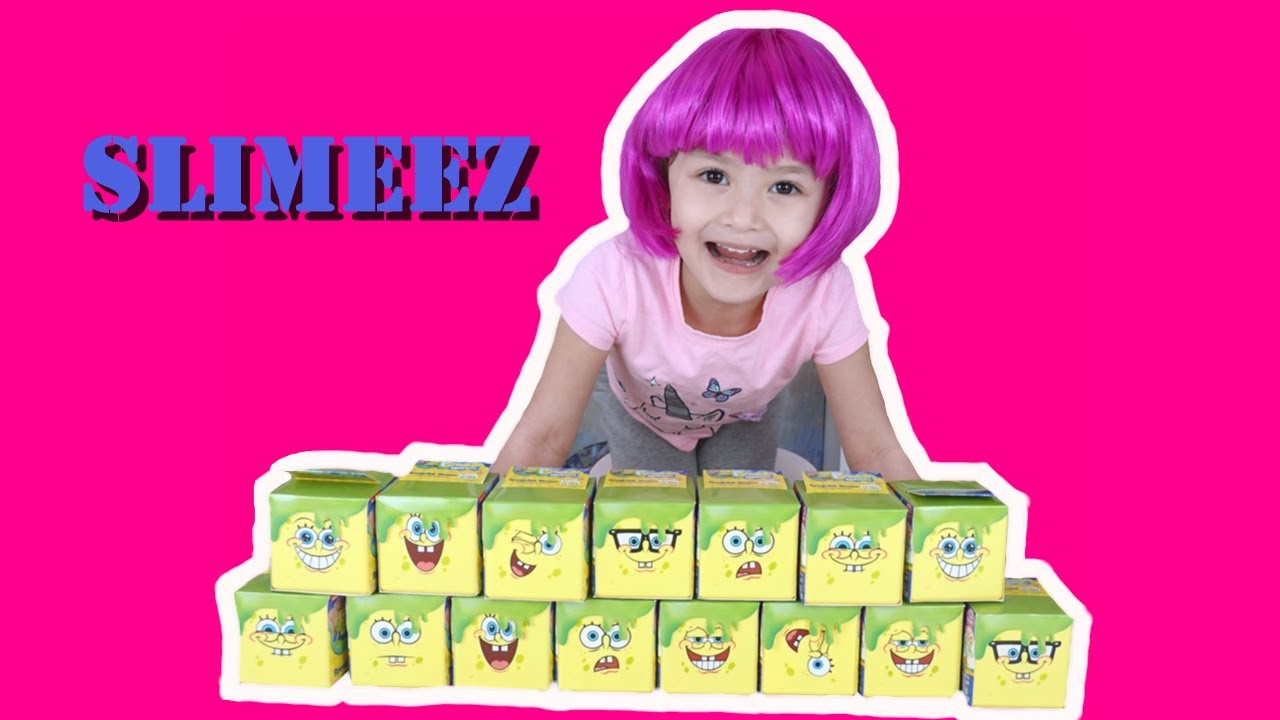 Spongebob Slimeez Mystery Figures Gold Spongebob Square Pants Unboxing ...