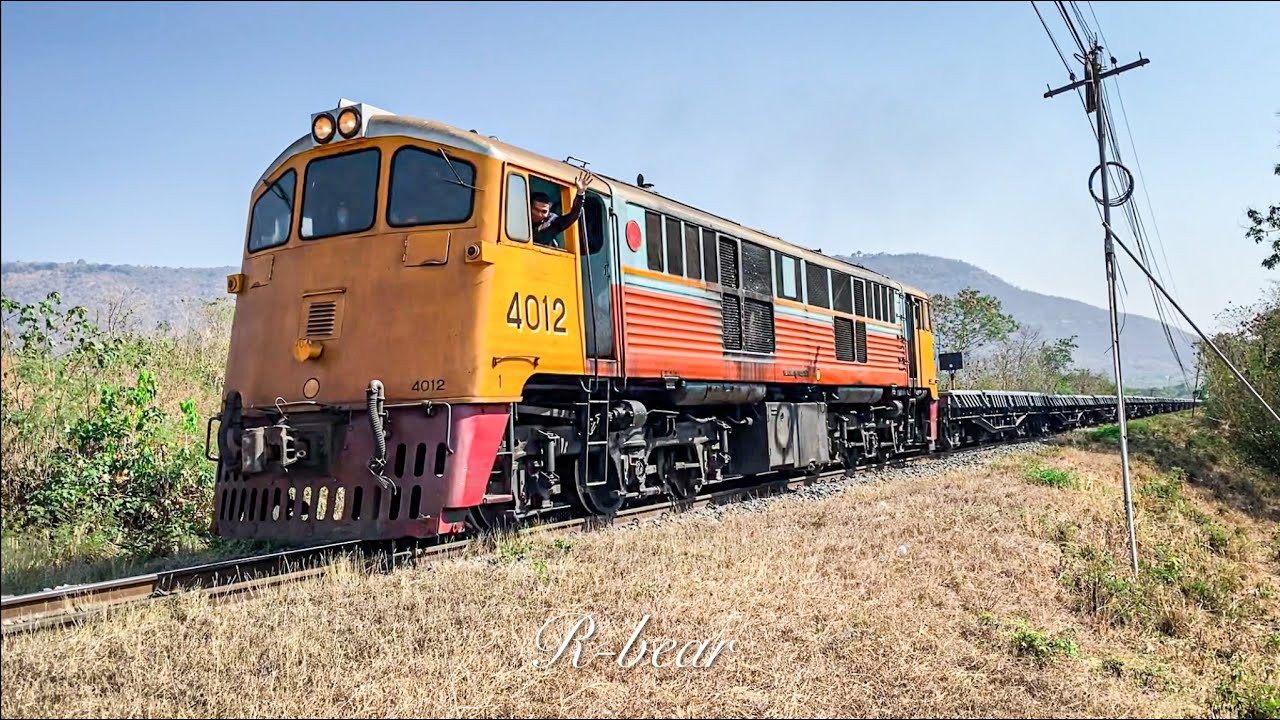 GEK 4012 ทำขบวนสินค้าที่ 2022 #train #รถไฟ (ขอบคุณช่างเครื่องที่ทักทาย ...