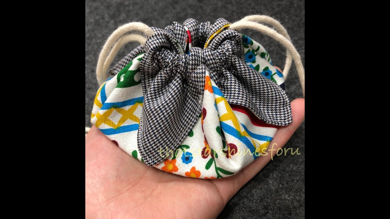 That Star Handmade - 手作教學 - 日本風小禮物束口袋(索繩袋)做法/How to make a Japanese ...