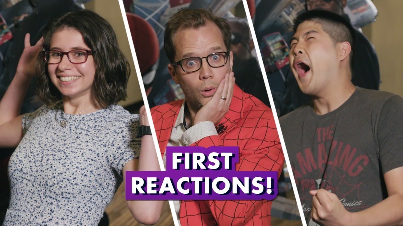 Marvel Employees React to Spider-Man: Far From Home! - YouTube