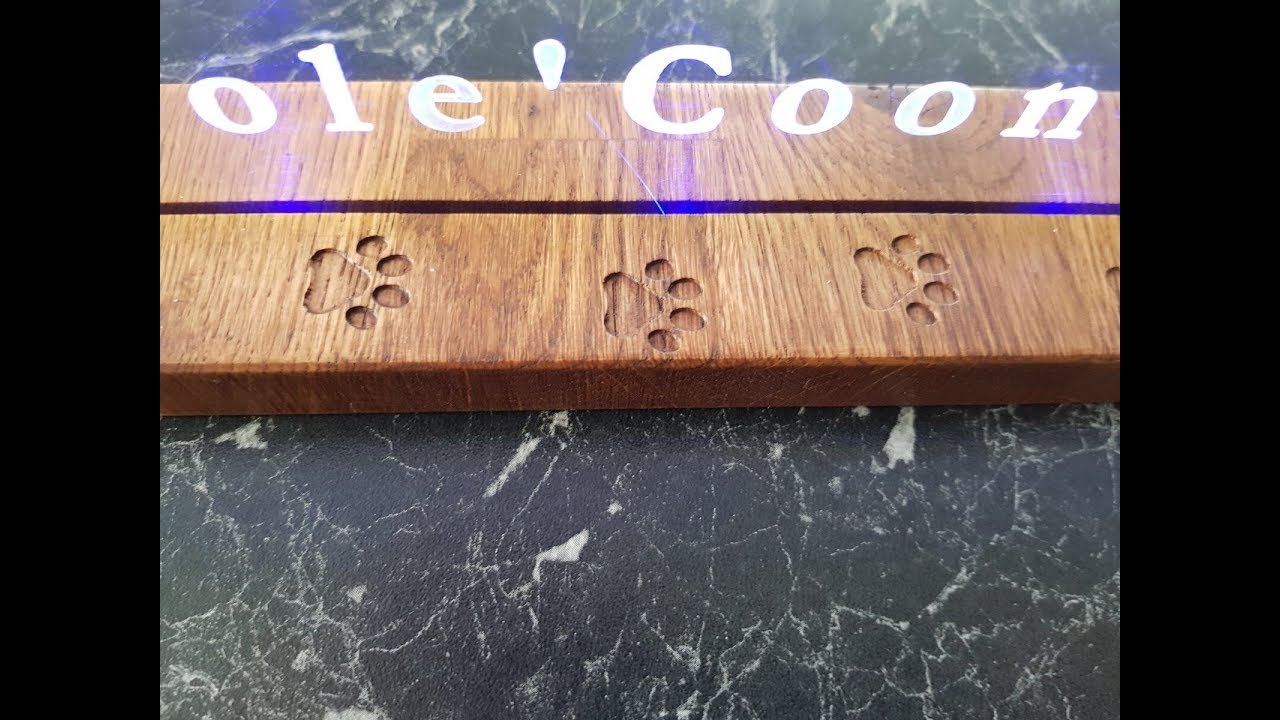 DIY How to making a edge lit cat sign on the CNC - YouTube