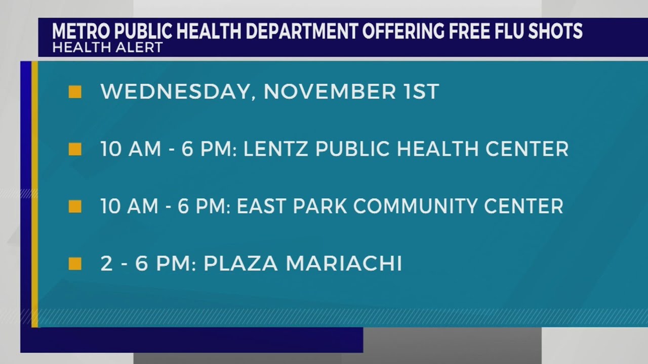 Metro Public Health Department offering free flu shots - YouTube