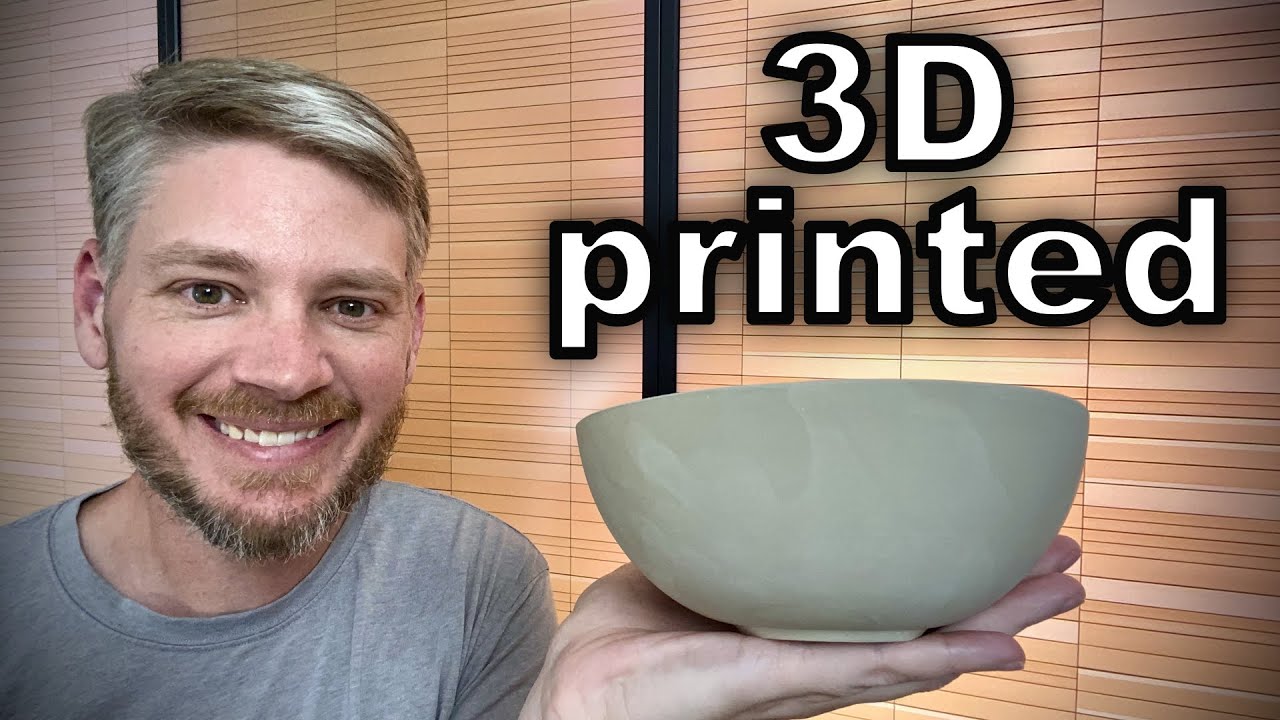 Custom 3D Printed Mold for Plaster to Slip Cast a Bowl! - YouTube