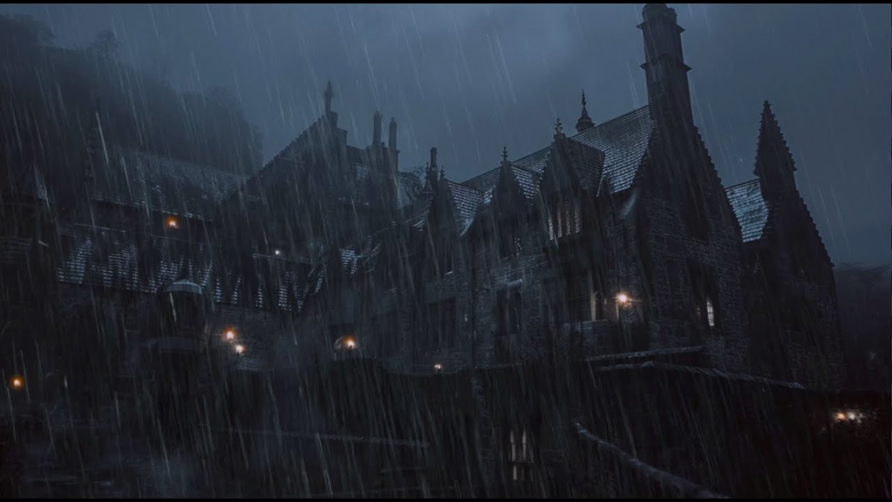 Hogwarts in a Rain Storm | ASMR Storm Sounds | Focus and Sleep - YouTube