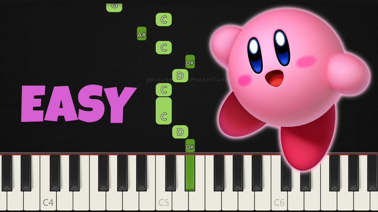 Kirby - Gourmet Race│EASY Piano Tutorial│RIGHT HAND 🤚 - YouTube