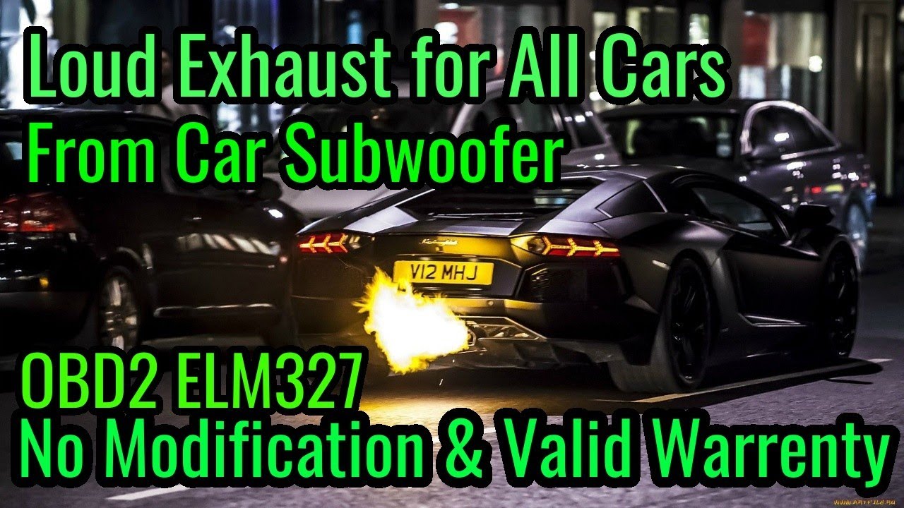 Car Exhaust From Subwoofer Music System With OBD2 ELM327 And RevHeads ...