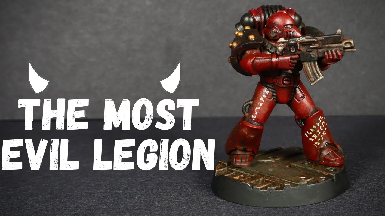 Warhammer Horus Heresy: Painting Quick Grimdark Word Bearers - YouTube