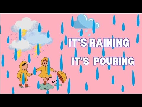 It's Raining It's Pouring Nursery rhymes with LYRICS - YouTube