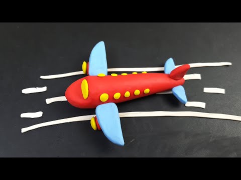 How To Make Polymer Clay Miniature planes red making clay toys Amazing ...