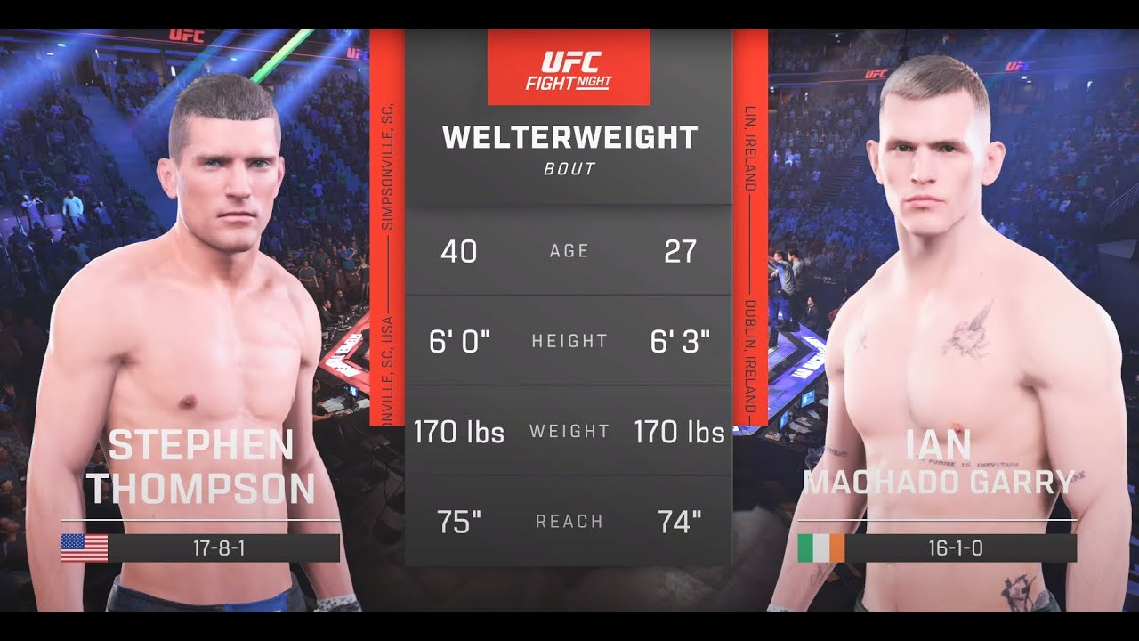 Stephen Thompson vs Ian Machado Garry – UFC 5 PS5 Gameplay | Striking ...