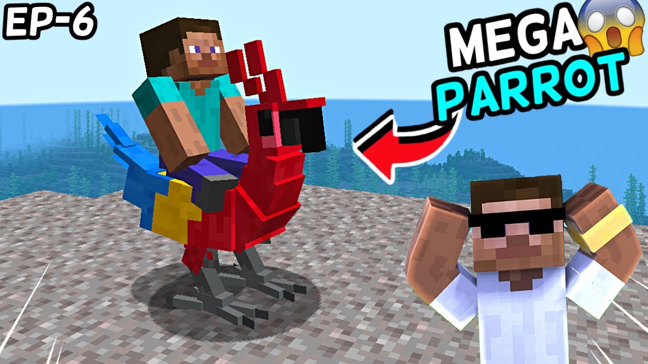 Riding a Parrot in Minecraft Very Scary..🔥🔥(Bachale Babuji Ep-6 ...