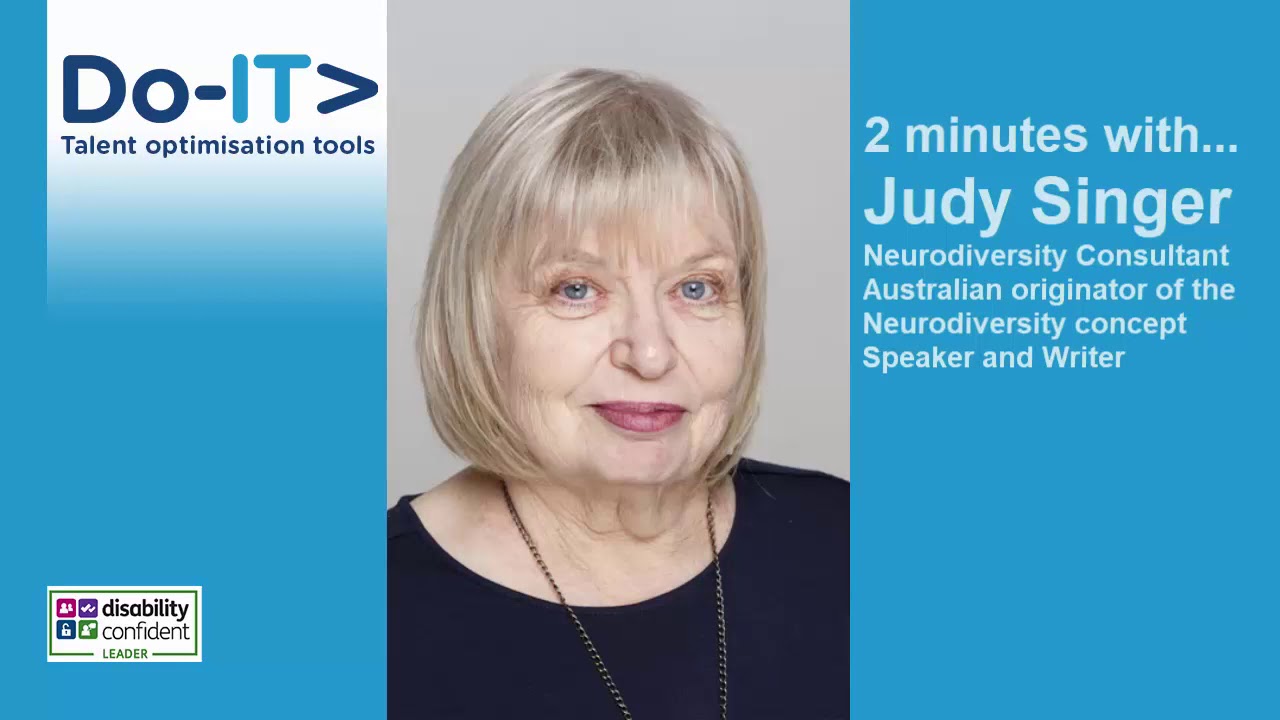 ‘2 minutes’ Do-IT talking Neurodiversity with...Judy Singer - YouTube