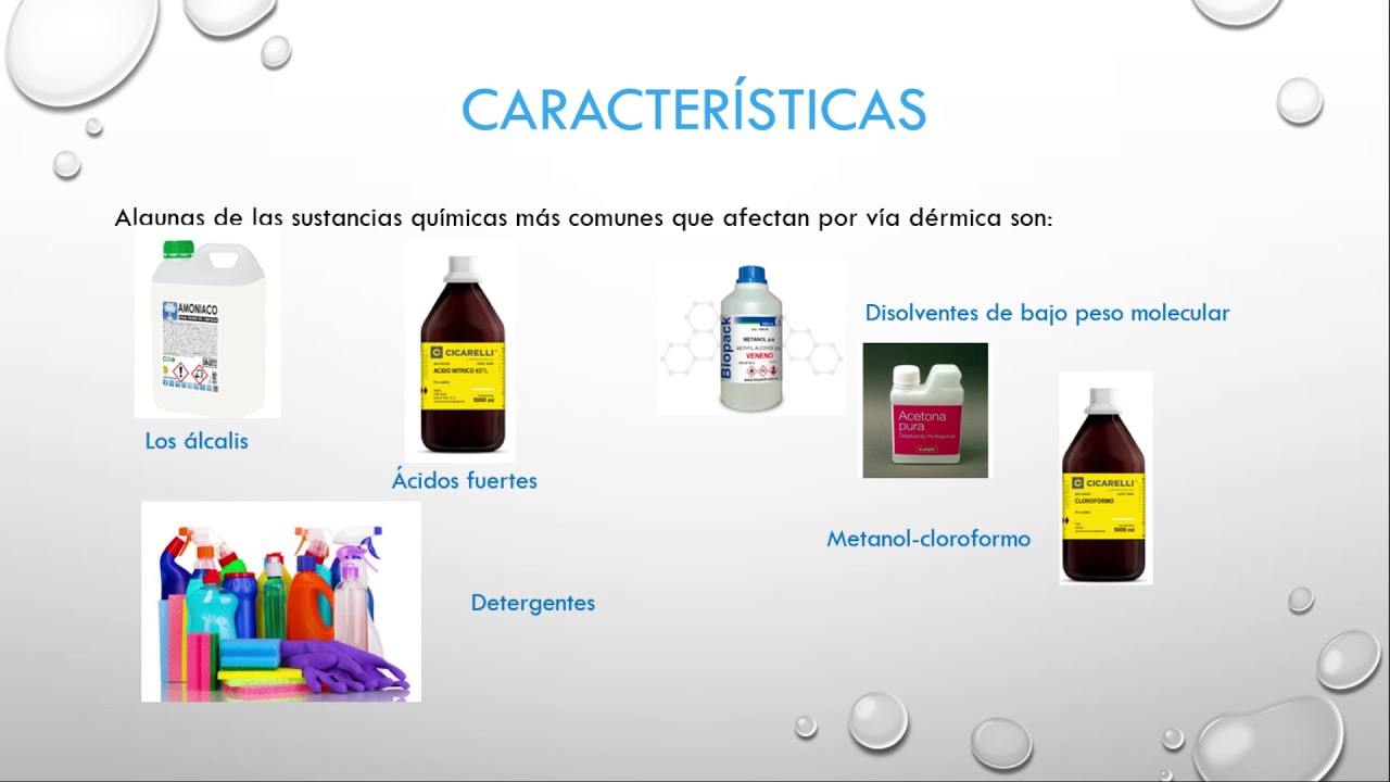 CONTAMINANTES QUÍMICOS AL ORGANISMO POR VÍA DERMICA - YouTube