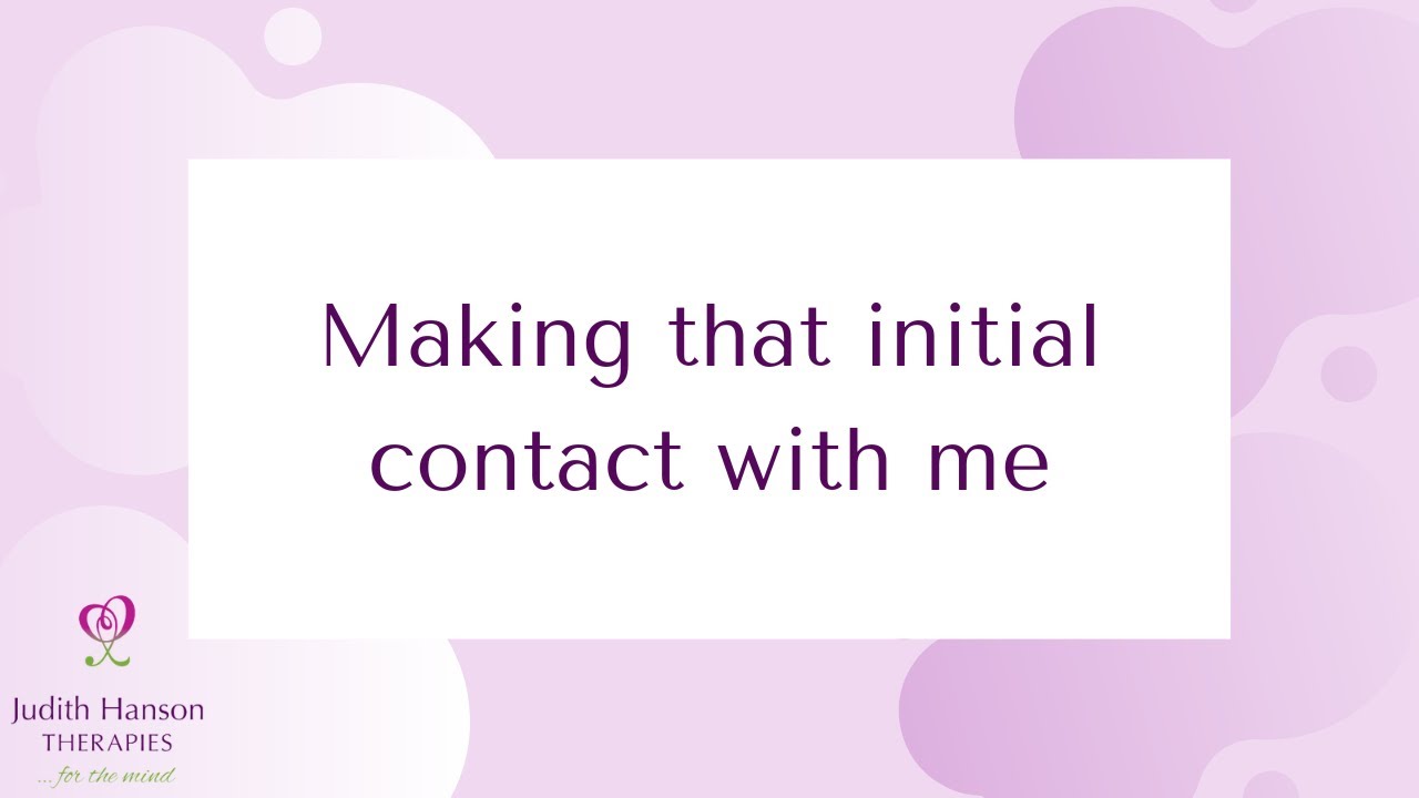 Making that initial contact - YouTube