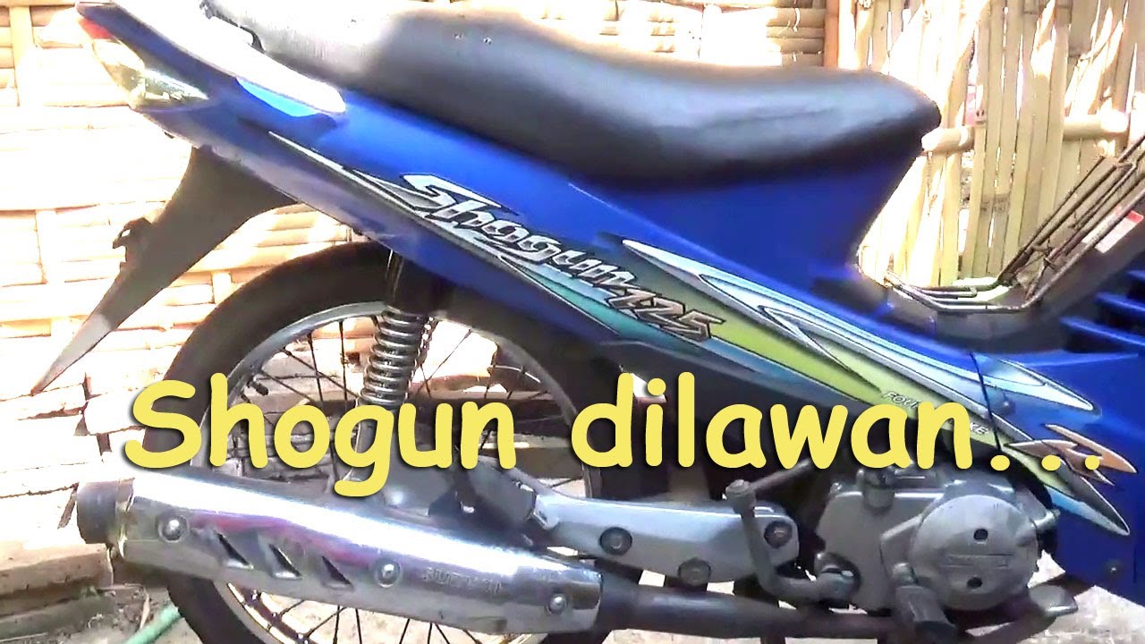 Suzuki shogun 125R biru tahun 2004 standar - YouTube