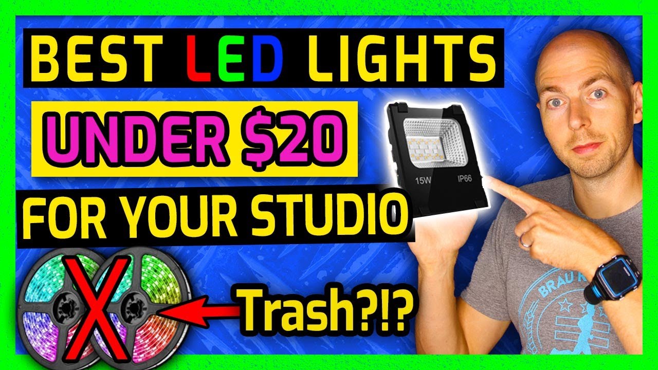 BEST HOME STUDIO LED LIGHTS FOR UNDER $20 - YouTube