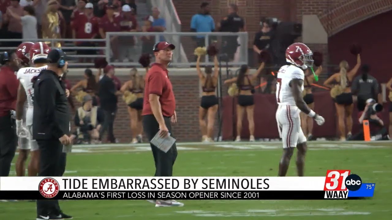 Tide embarrassed by Seminoles in 31-17 loss - YouTube