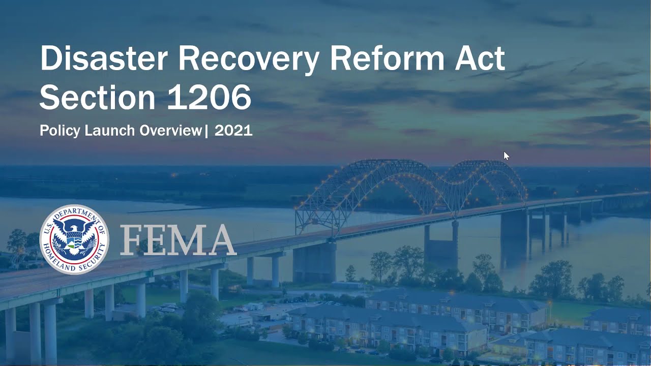 DRRA Section 1206 Policy Launch - YouTube