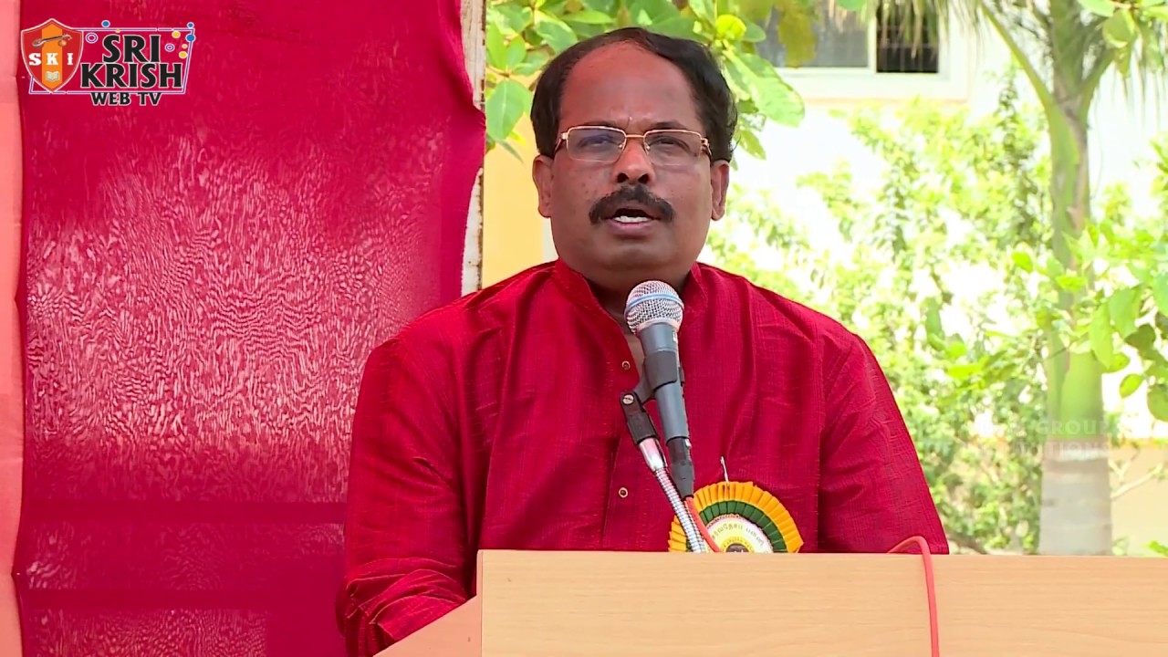 Dr R Krishnamoorthy | Chairman of SKI Speech at Krish Tamil Sangam ...