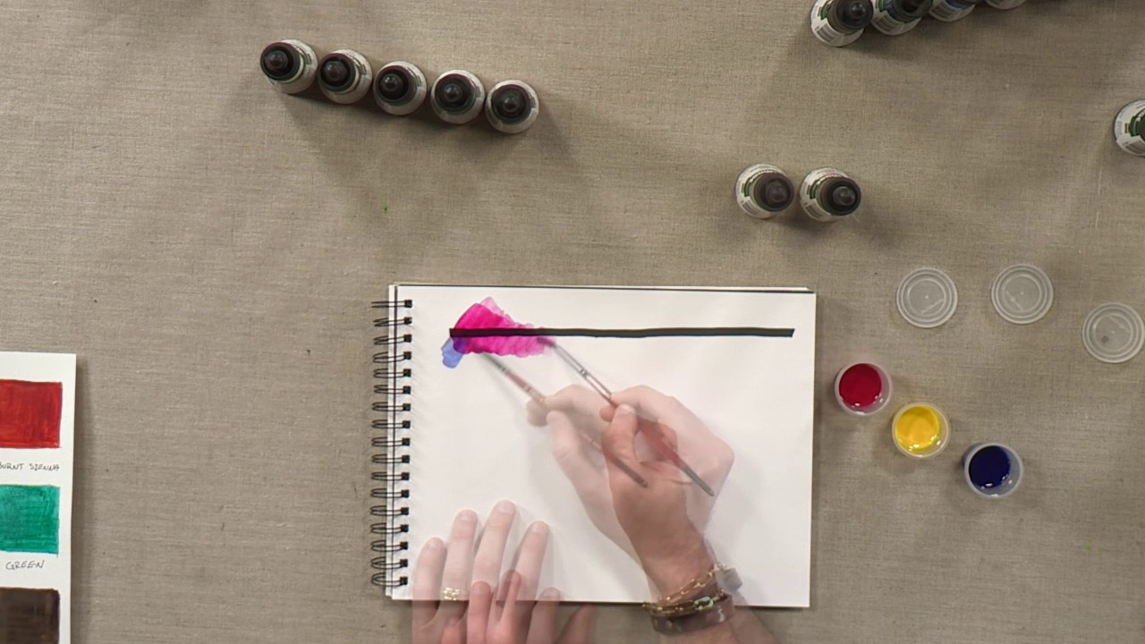 Matisse Pam Carriker Artist Acrylic Inks - Visual Commerce #1 - YouTube