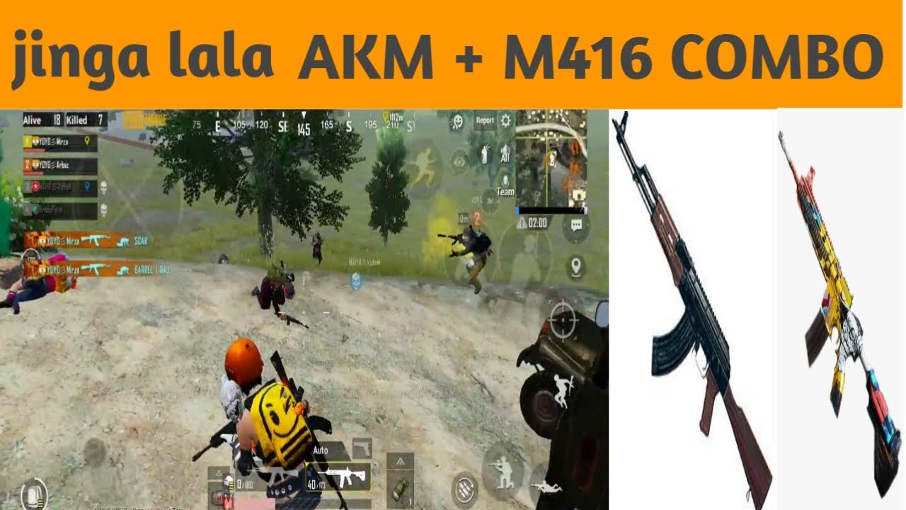 Ginga lala game play m416 + AKM Full rush - YouTube