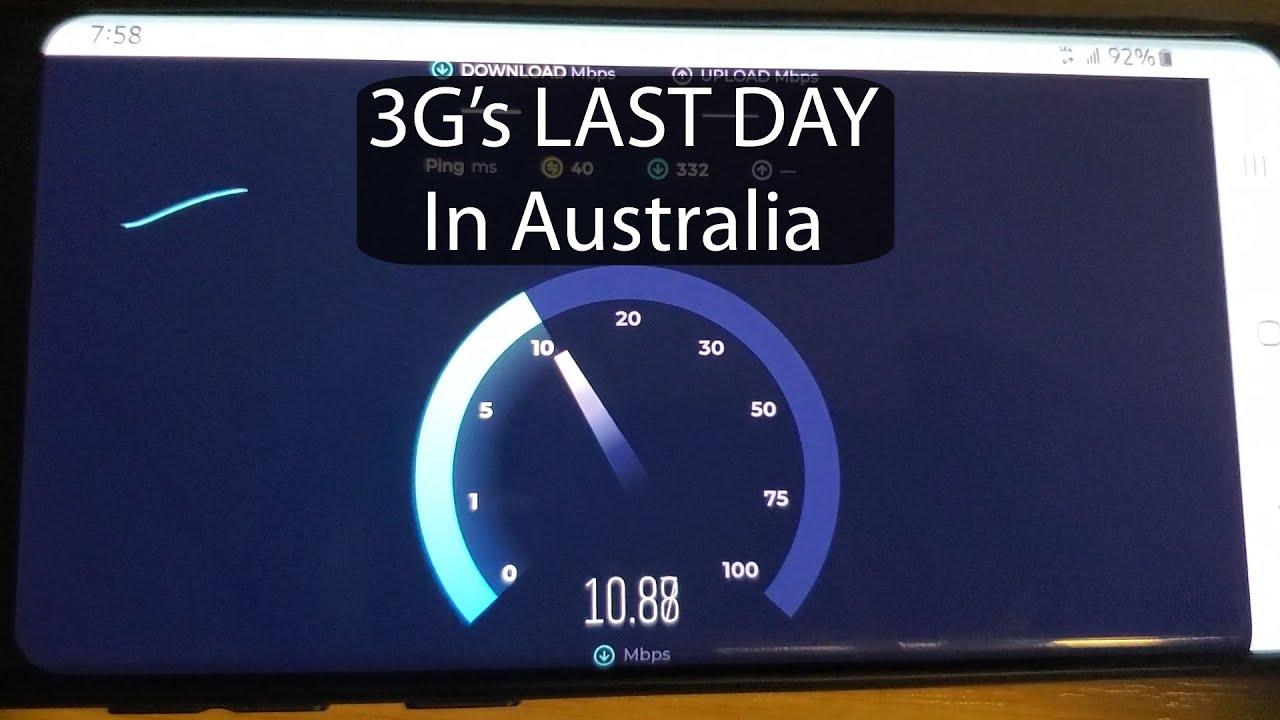 3G Speed Test in Australia (Last Day) - YouTube