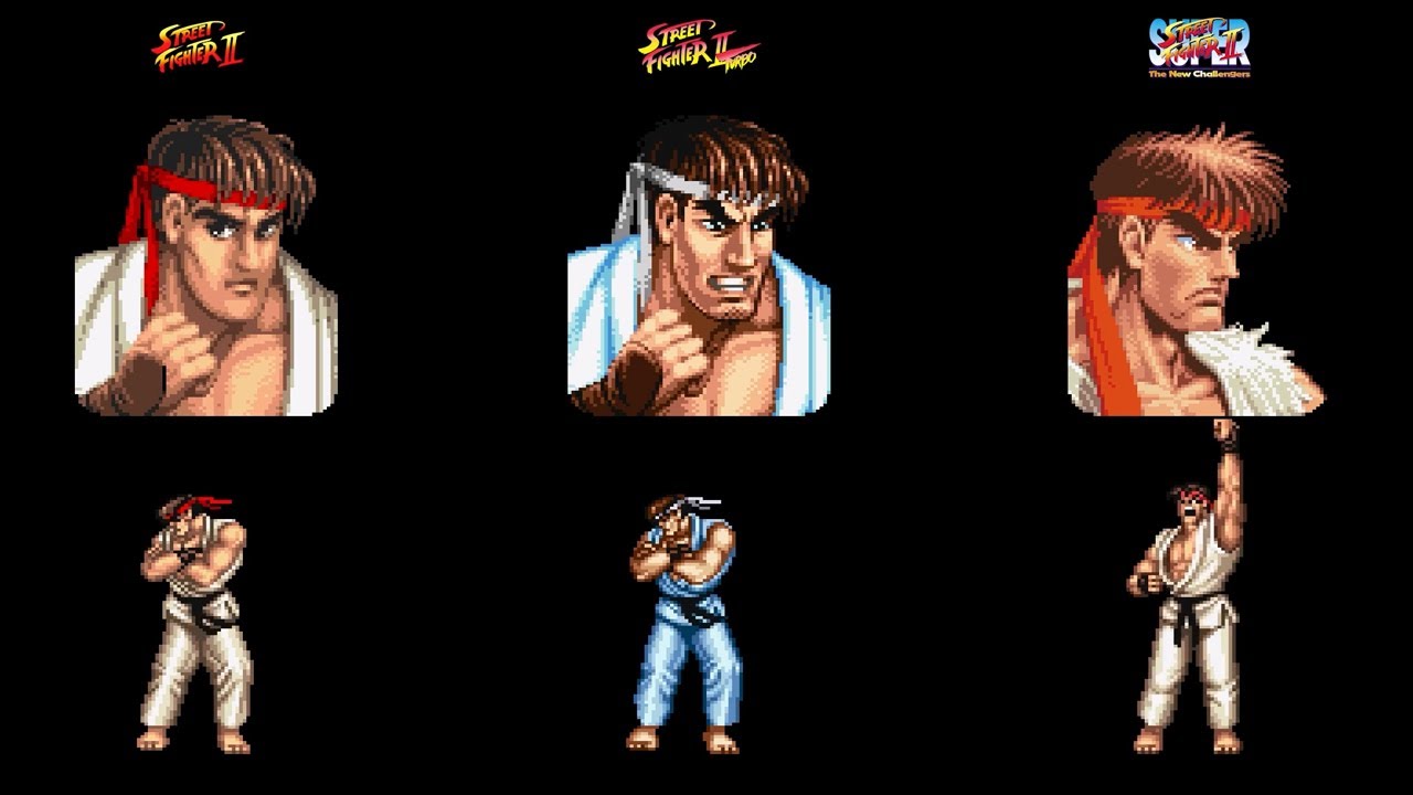 [게임비교] SF2 vs SF2T vs SSF2 / SNES, SFC - YouTube