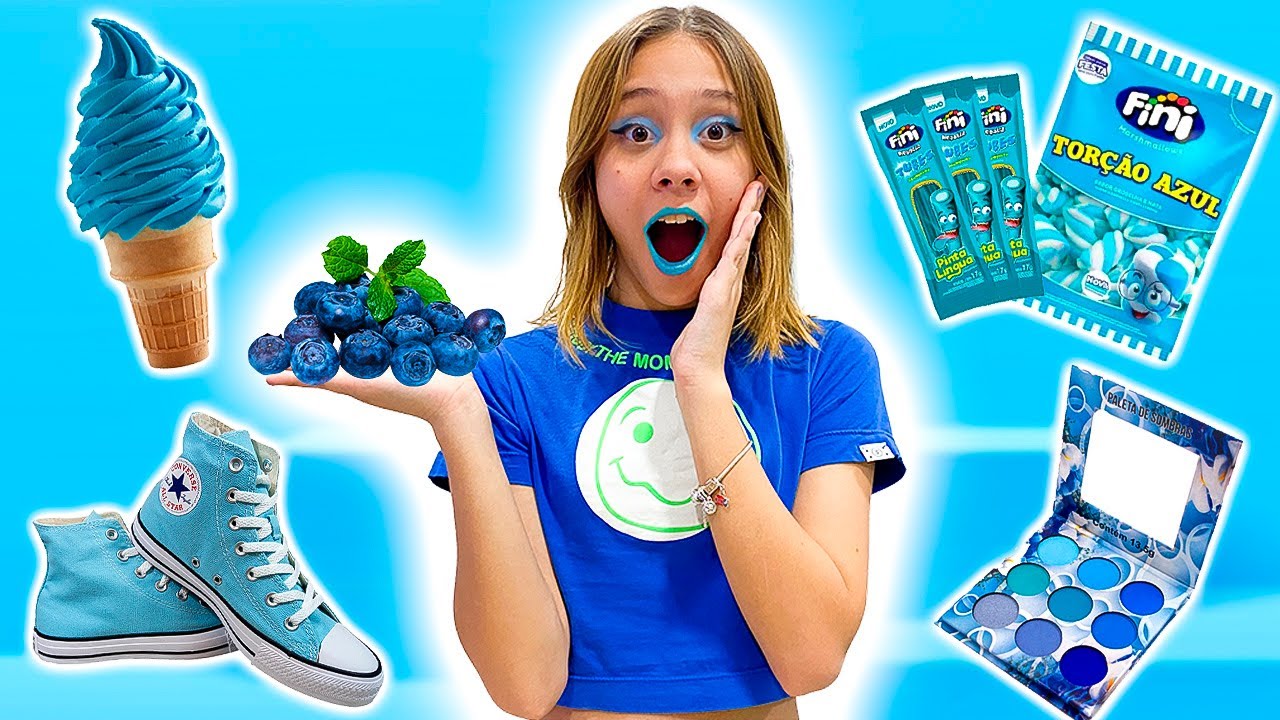 FAZENDO TUDO AZUL POR UM DIA INTEIRO !! | Mayumi - YouTube