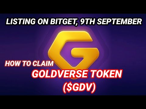 GOLDVERSE LISTING ALERT;HOW TO CLAIM INTO YOUR BITGET - YouTube