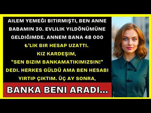 Ailem Yemeği Bitirmişti, 30  Yıldönümünde Geldim  Annem Bana 48 000 ₺’lik Hesap Verdi