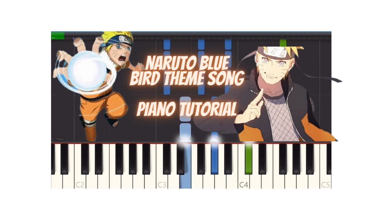 Blue Bird (Naruto Shippuuden Opening 3) (Synthesia) Piano Tutorial With ...