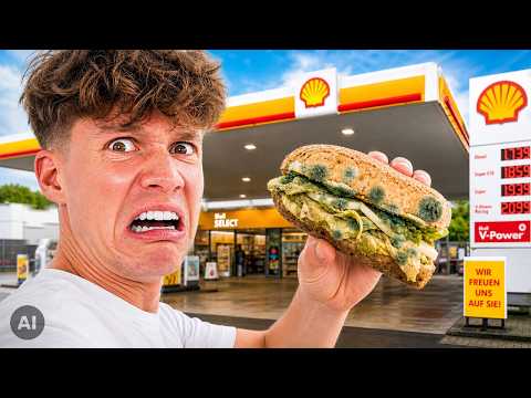 Ich teste Essen an Tankstellen