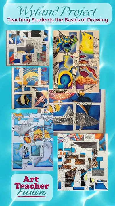 Wyland Project Drawing Basics art lesson #artlesson #art #drawing # ...