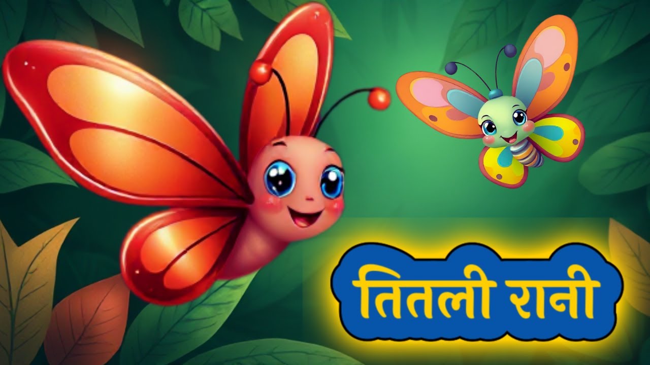 Titli Rani 🦋| Titli Udi | तितली गीत | Hindi Rhymes For Kids - YouTube