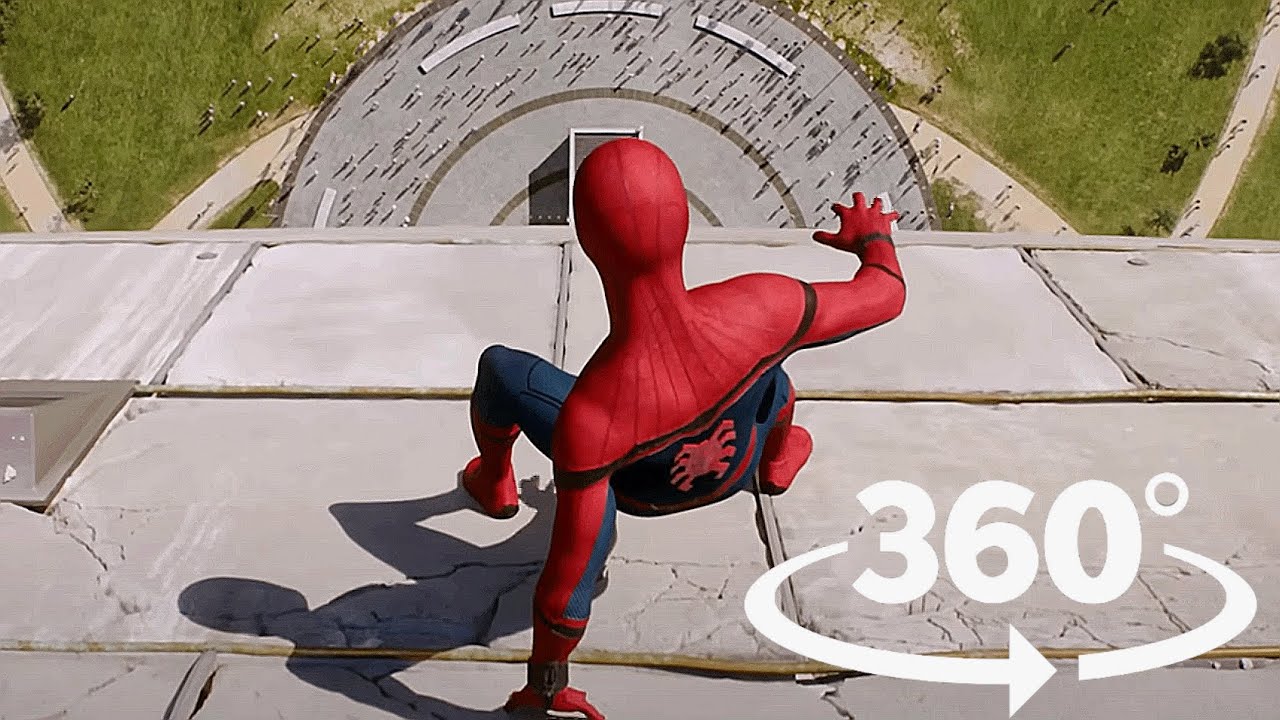 VR 360° Spider-Man Rescues His Classmates in Washington - YouTube