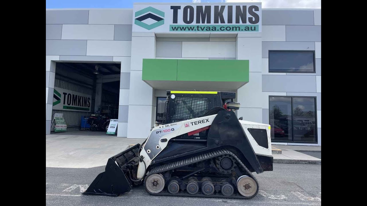 Terex PT100 Track Skid Steer - YouTube
