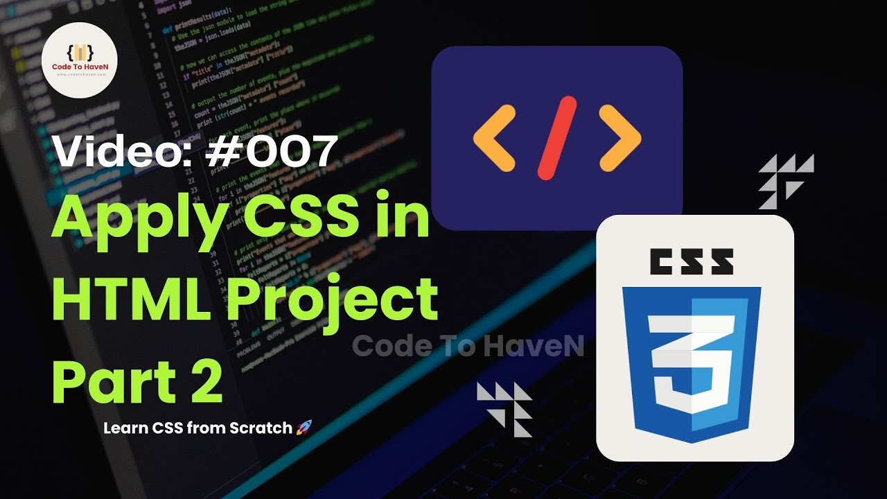 CSS Tutorial Bangla #7: Apply CSS in HTML Project (Part 2) - YouTube