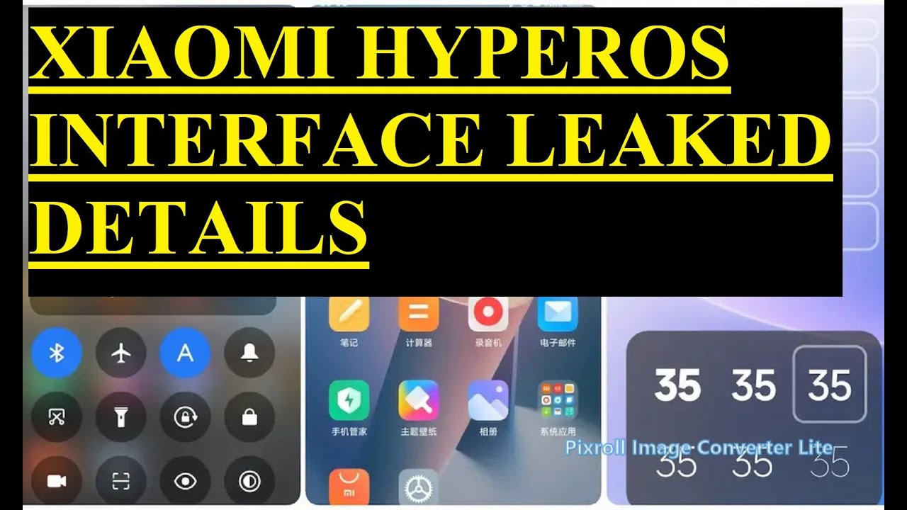 XIAOMI HYPEROS INTERFACE LEAKED DETAILS - YouTube