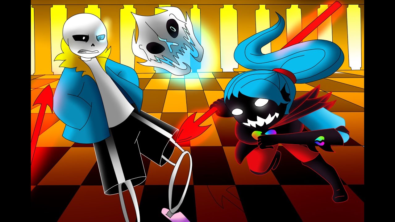 Error undyne vs sans speedpaint - YouTube