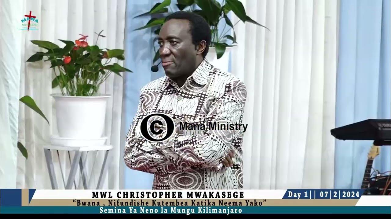 Neema Ya Bwana Iko Juu Yako || Mwl Christopher Mwakasege || Moshi 2024. - YouTube