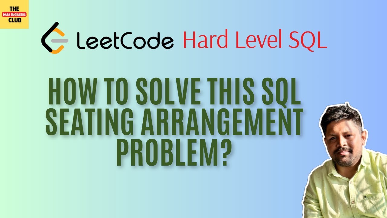 SQL Challenge: Find Adjacent Available Seats in a Theatre - YouTube
