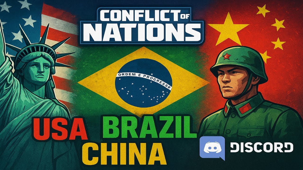 Conflict of Nations : usa discord team game ep6 x1 speed - YouTube