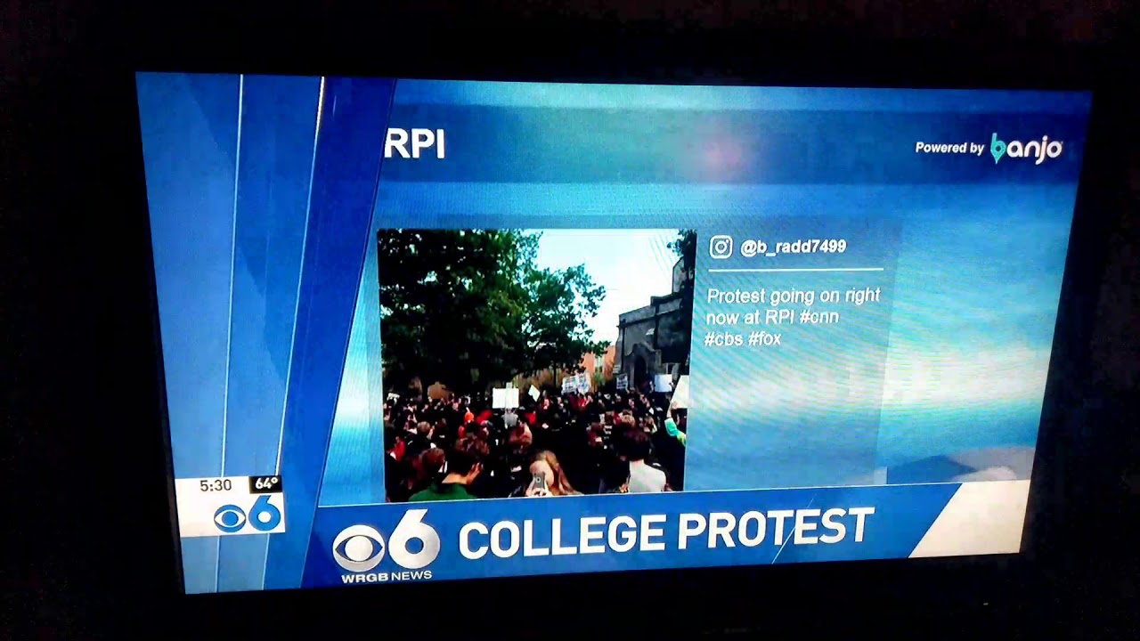 RPI protest covered by WRGB CBS 6 Albany - YouTube