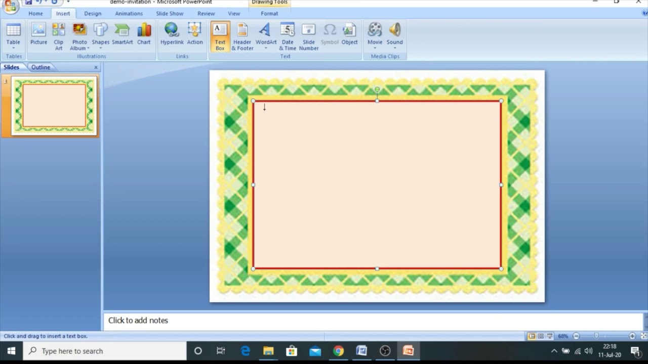 How To Create A Event Invitation By Using PPT. - YouTube