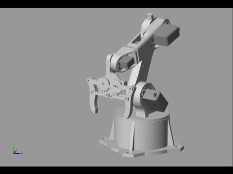 Brazo robótico en SolidWorks - YouTube