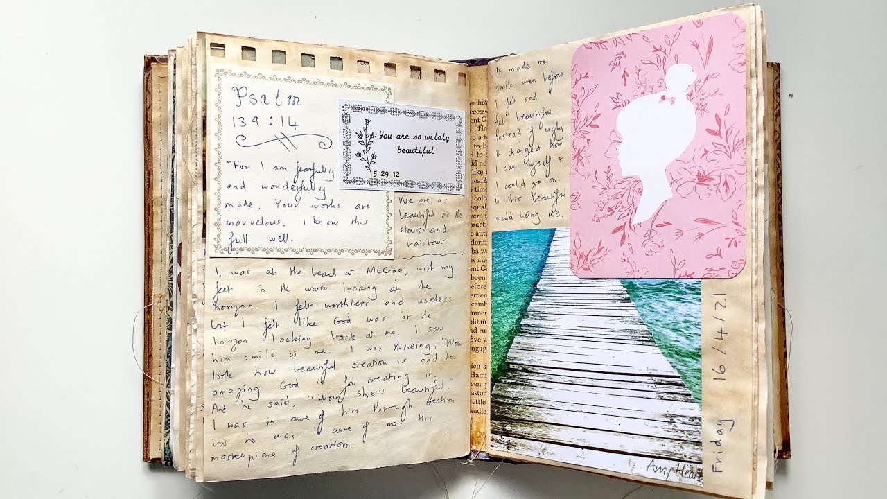 Faith junk journal with me - Psalm 139:14 - YouTube