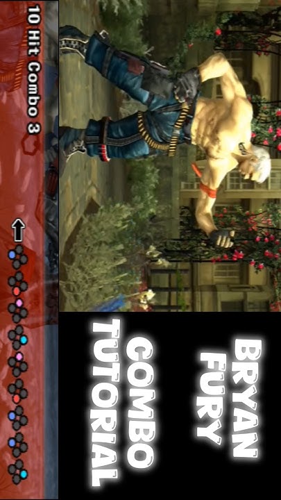 (Tekken 5 )'Bryan Fury' 10 Hit Combo tutorial from Basic in 4k 60fps - YouTube