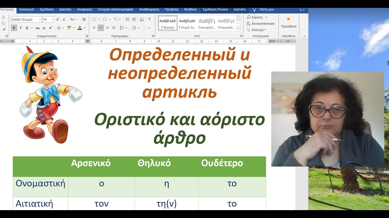 Греческий язык с нуля 🇬🇷 ОПРЕДЕЛЕННЫЙ И НЕОПРЕДЕЛЕННЫЙ АРТИКЛЬ Youtube