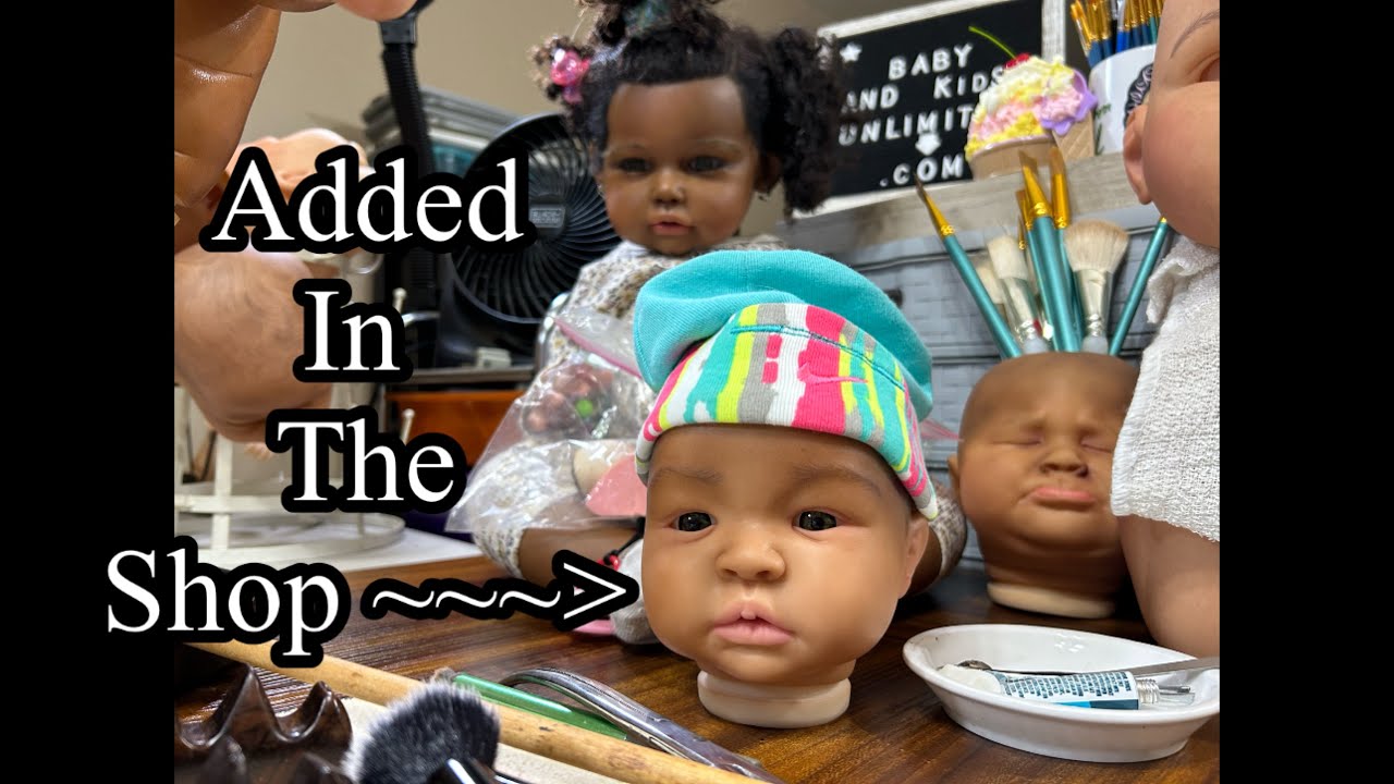 Painting on the reborn baby dolls - YouTube